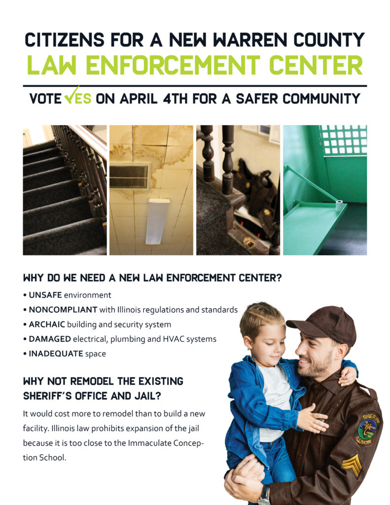 Warren County, IL Vote YES! On April 4 For A New Jail